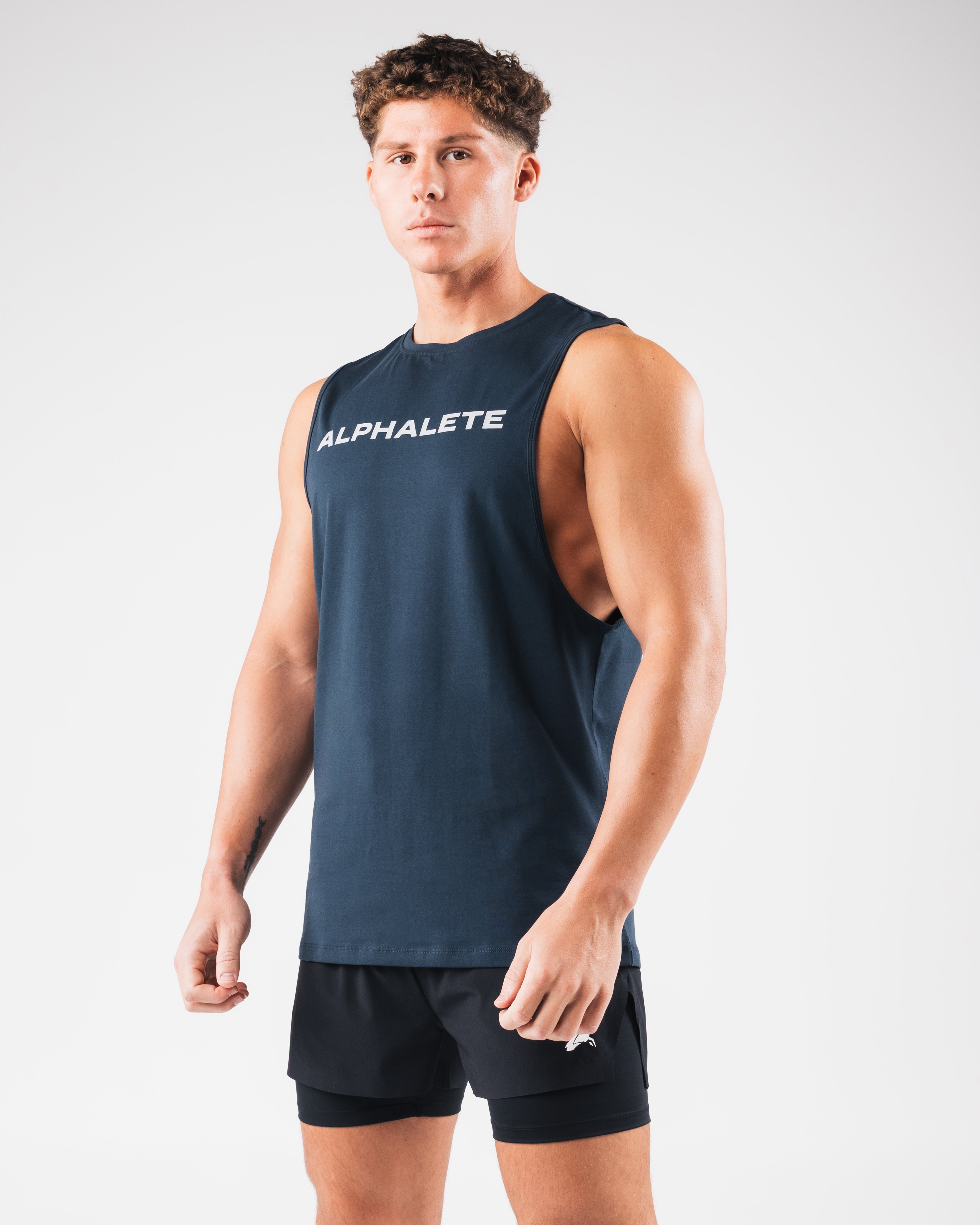 Core Cutoff - Deep Navy – Alphalete Athletics