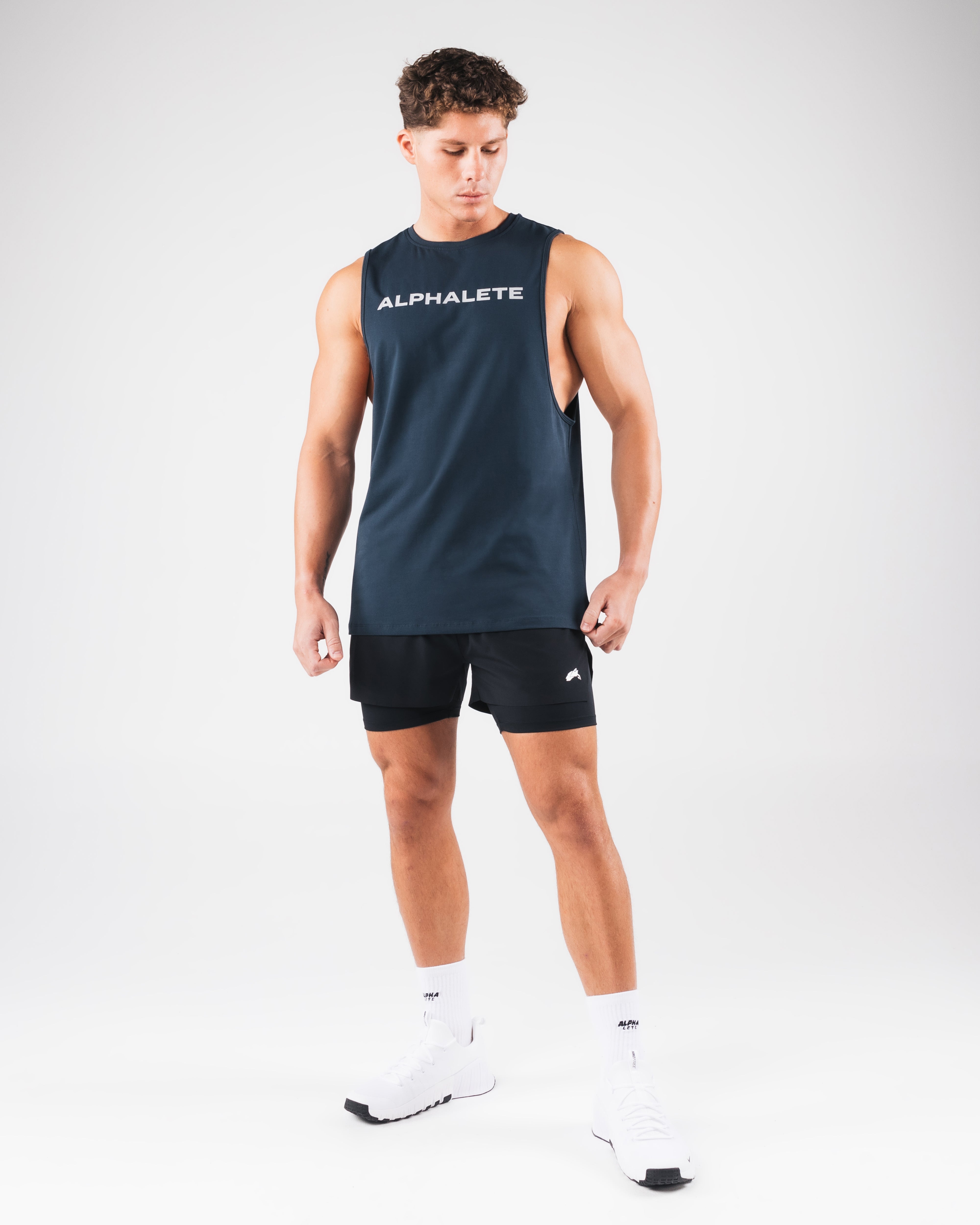 Core Cutoff - Deep Navy – Alphalete Athletics