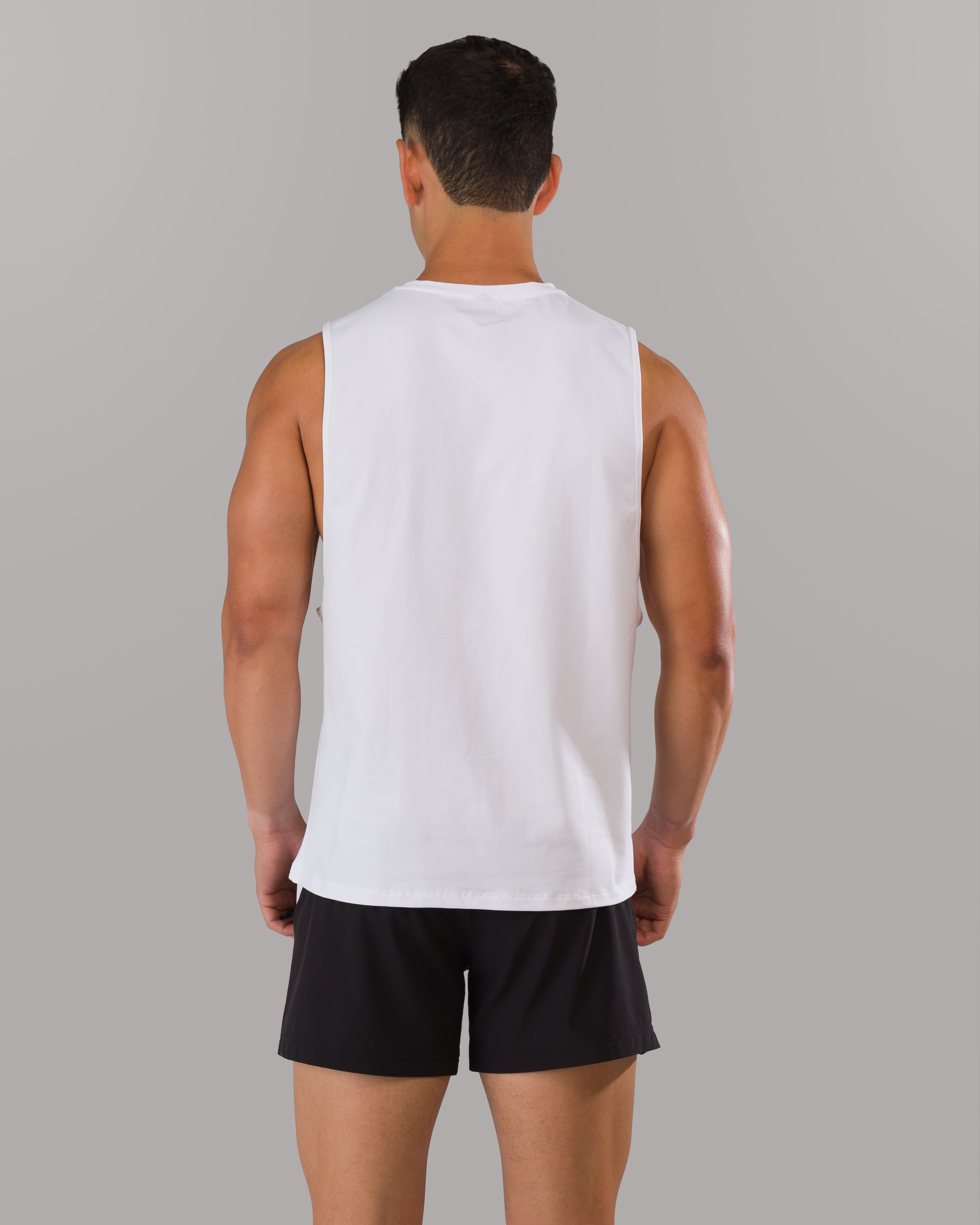 Force Core Cutoff - White – Alphalete Athletics