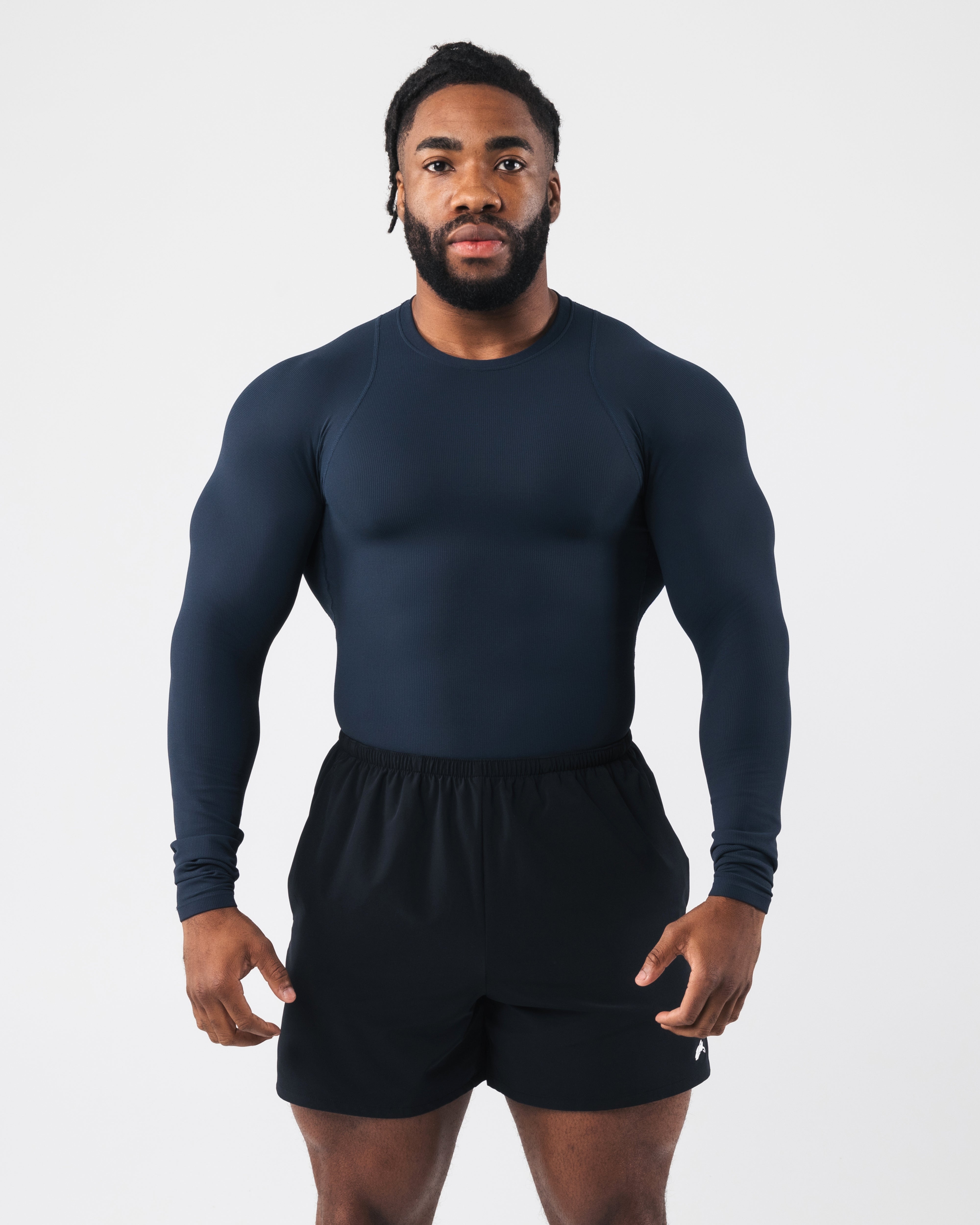 Power Long Sleeve - Deep Navy – Alphalete Athletics