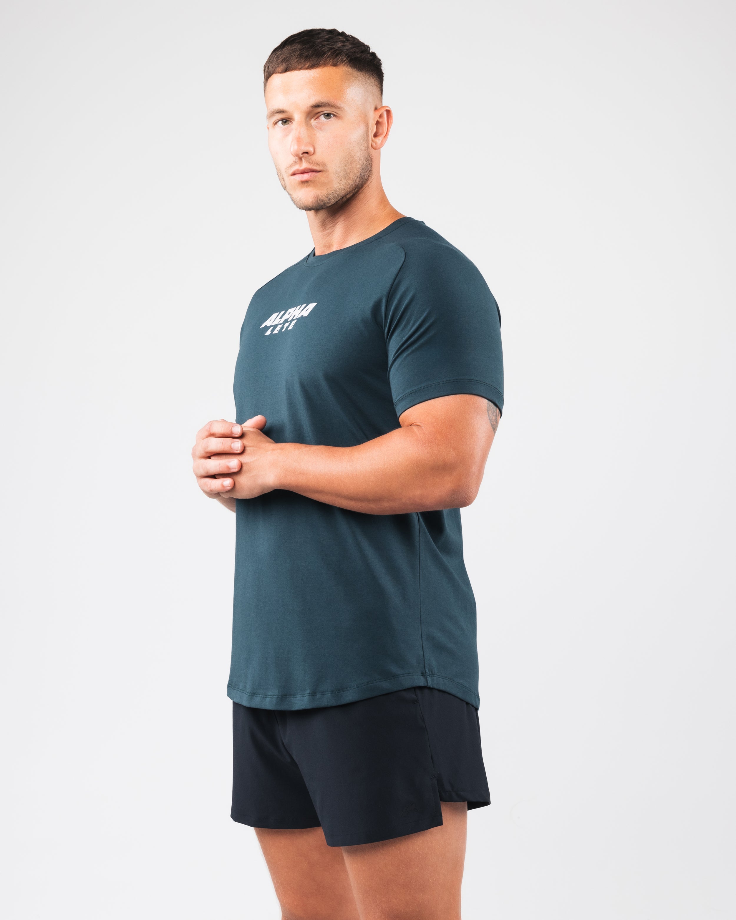 Force Core Tee - Dark Cyan – Alphalete Athletics