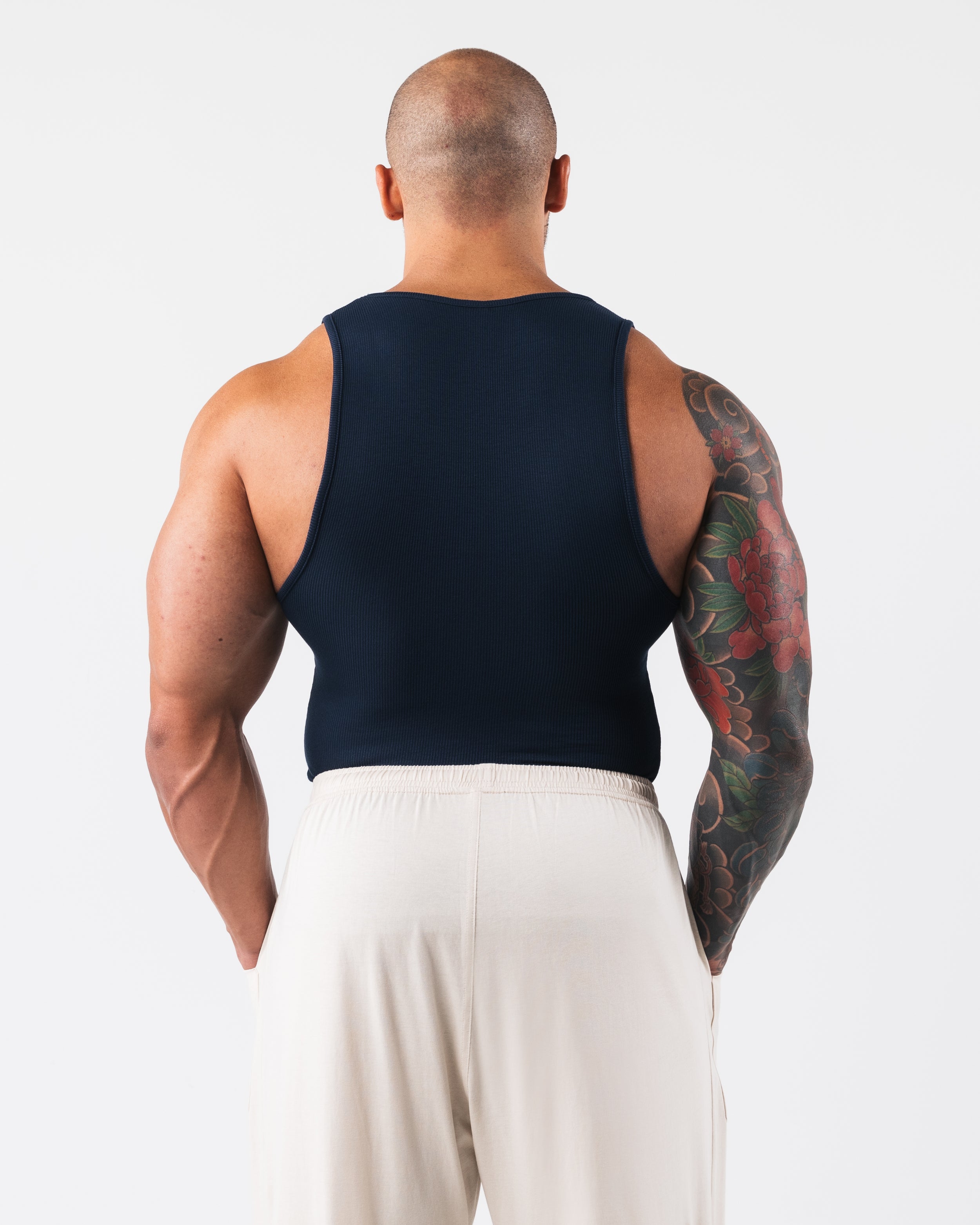 Zero Ribbed Tank 2pk - Navy – Alphalete Athletics