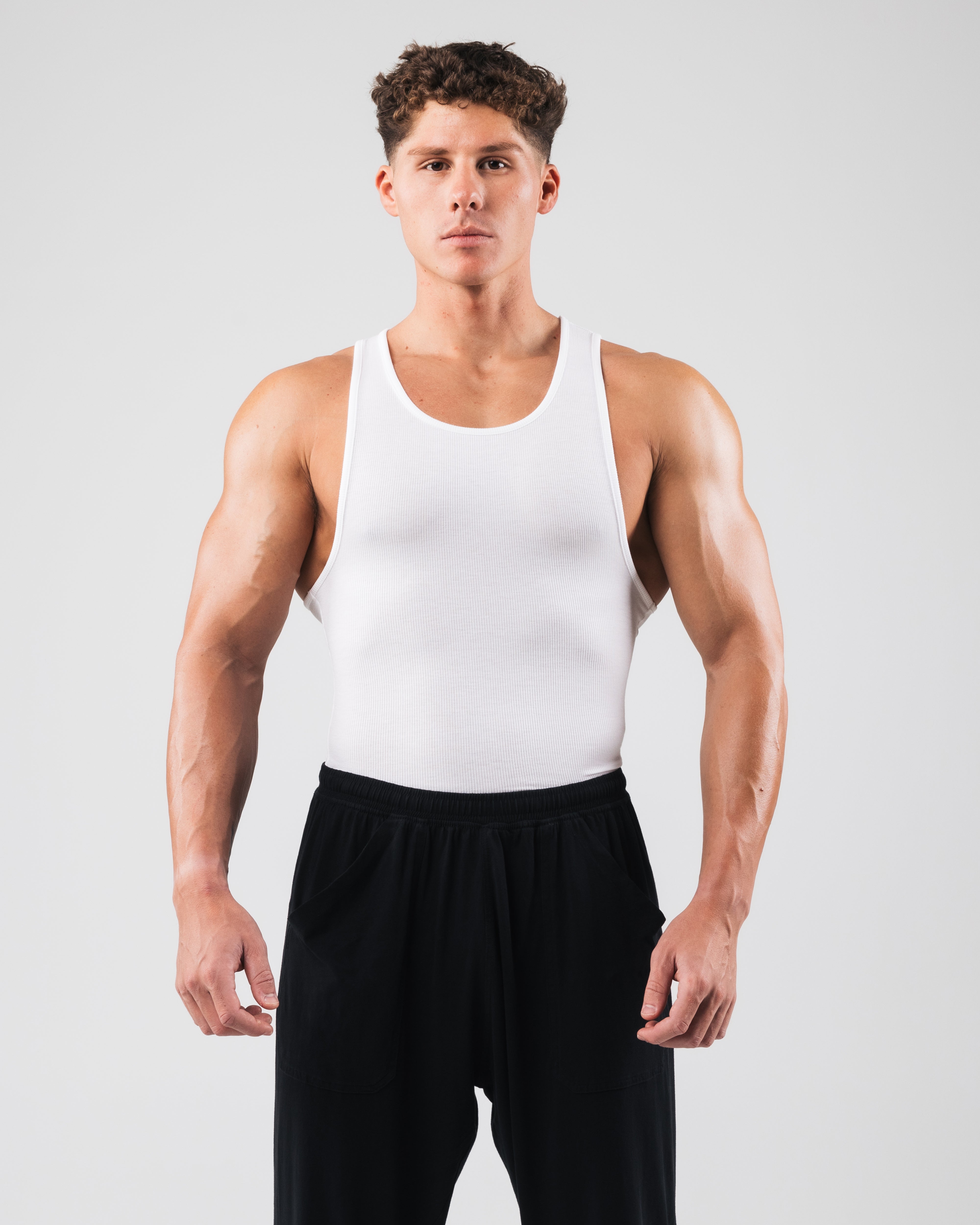 Zero Ribbed Tank 2pk - White – Alphalete Athletics